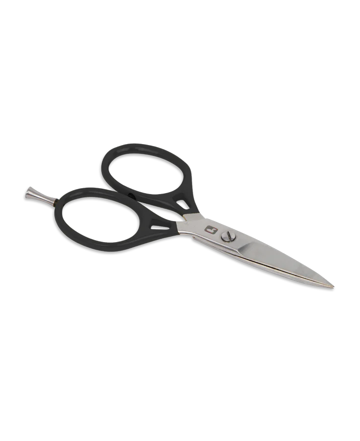 Ergo Prime Scissors 5" w/ Precision Peg - BLACK – Nomad Anglers